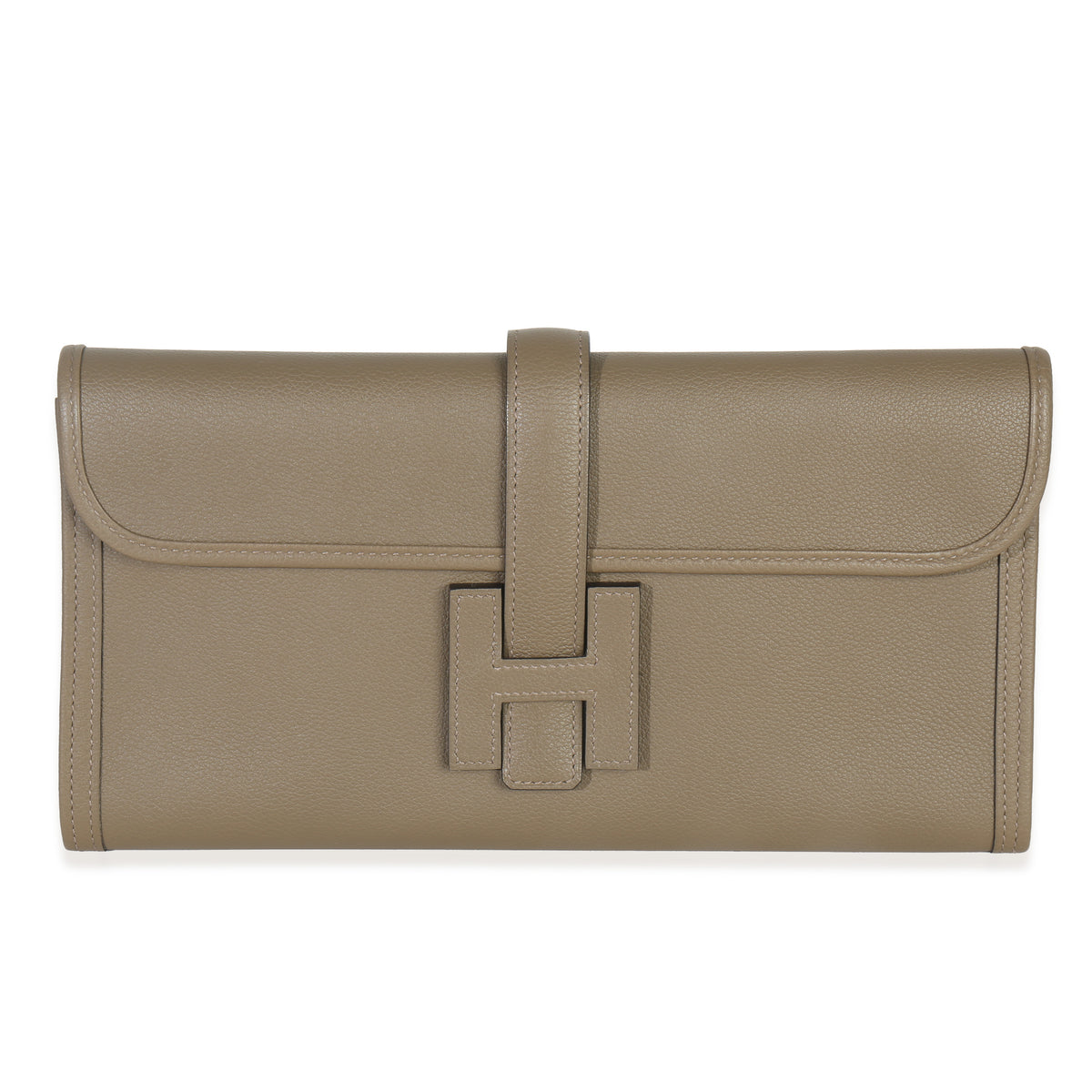 Hermès Etoupe Evercolor Jige Elan 29 Clutch | myGemma | AU | Item #151504